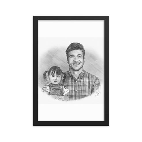 Framed vertical poster – Genesis Artwork